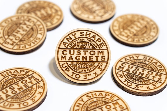 Custom Wood Magnets High Quailty & Fine Detail Wholesale | Etsy
