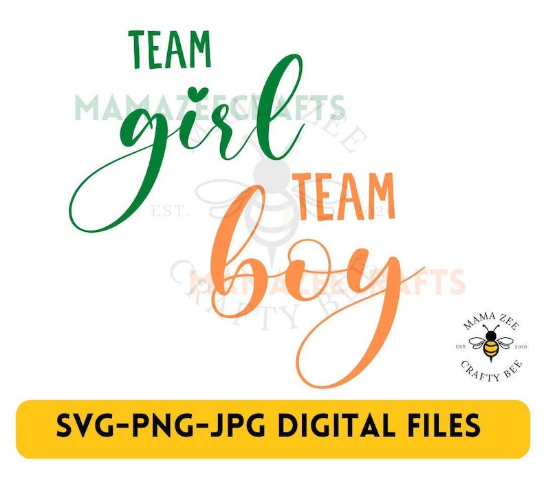 Team Girl SVG Team Boy SVG Gender Reveal SVG Baby Shower - Etsy