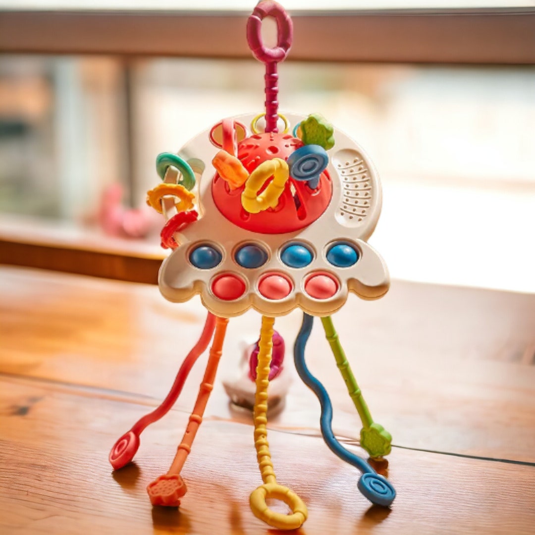 Baby Montessori Sensory Development Educational Toys Pull String Finger ...