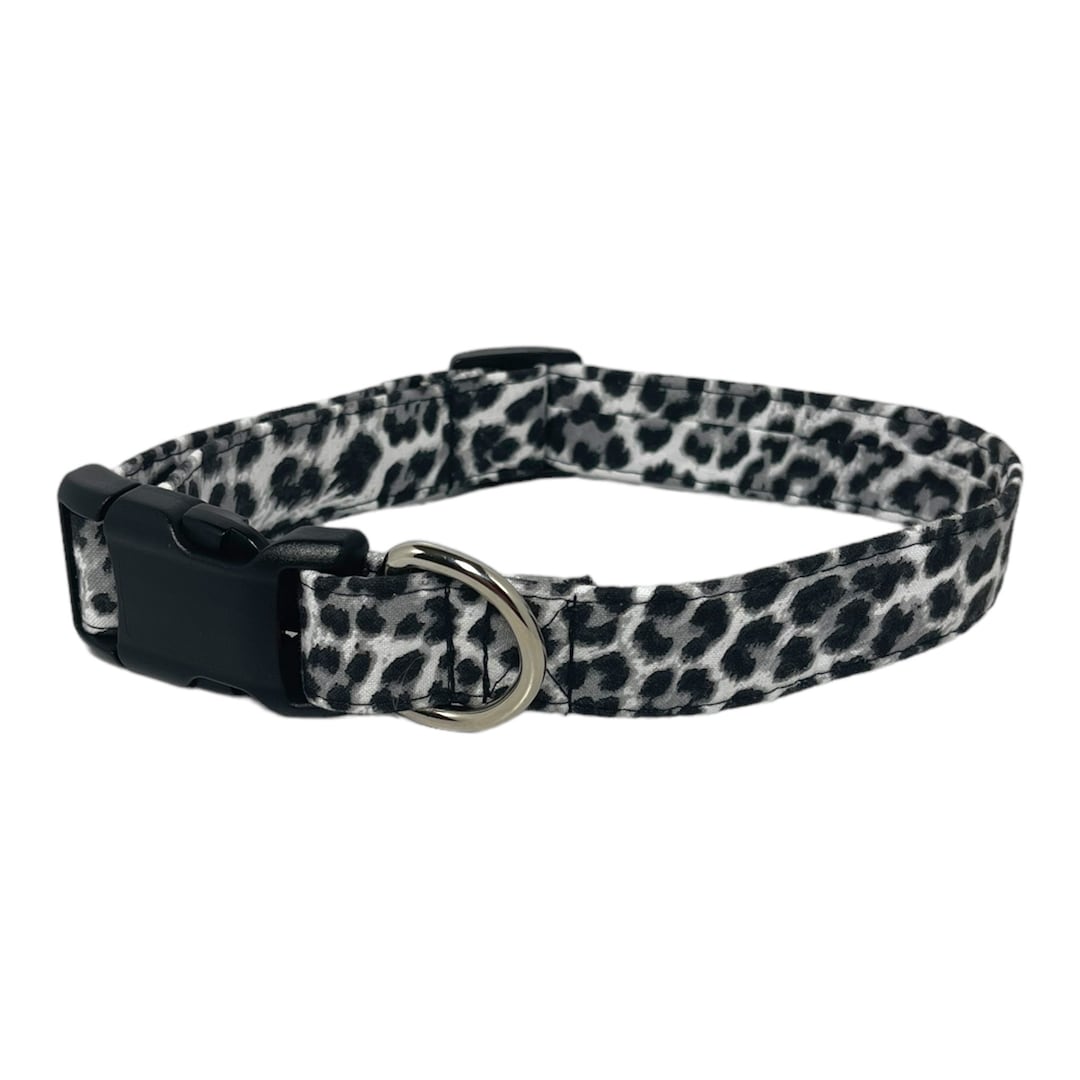 Personalized “grey Cheetah” Dog Collar - Dog Collar With Name ...