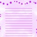 Printable Stationery *dancing Stars* - Etsy