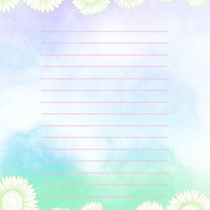Printable Stationery *flower Assortment* - Etsy
