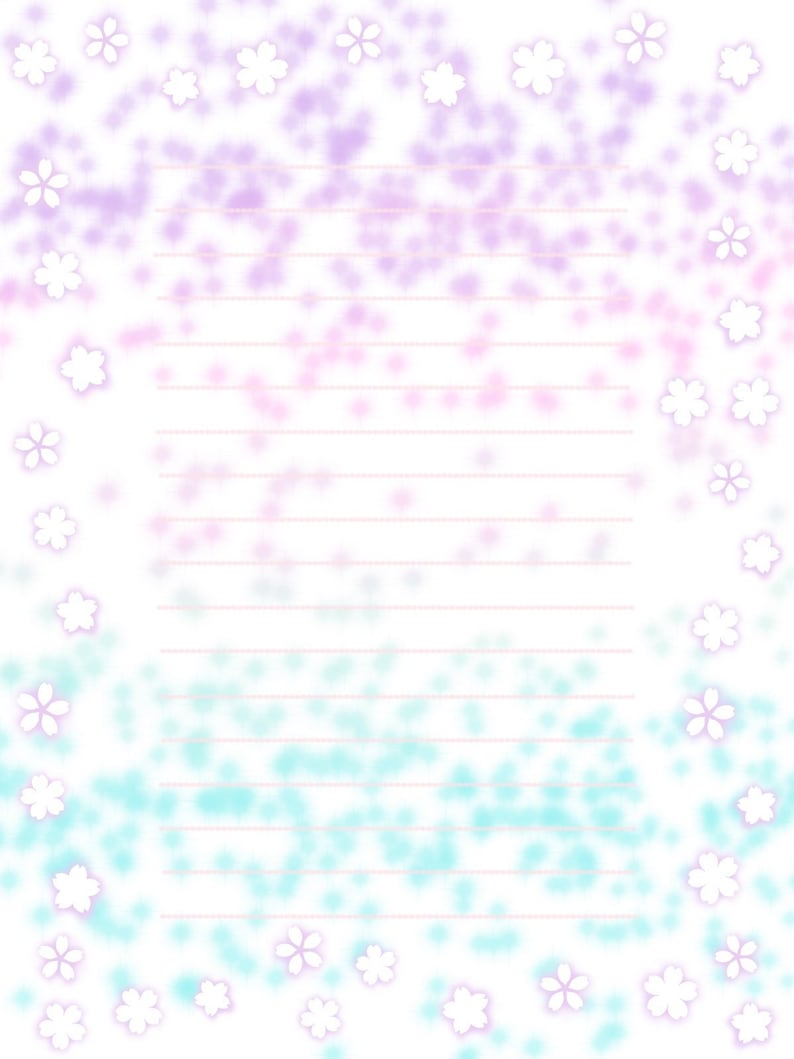 Printable Stationery *sakura* - Etsy
