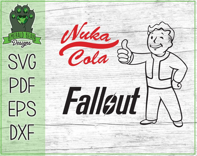 Fallout Clipart Bundle SVG Pdf Eps Dxf files for Cricket | Etsy