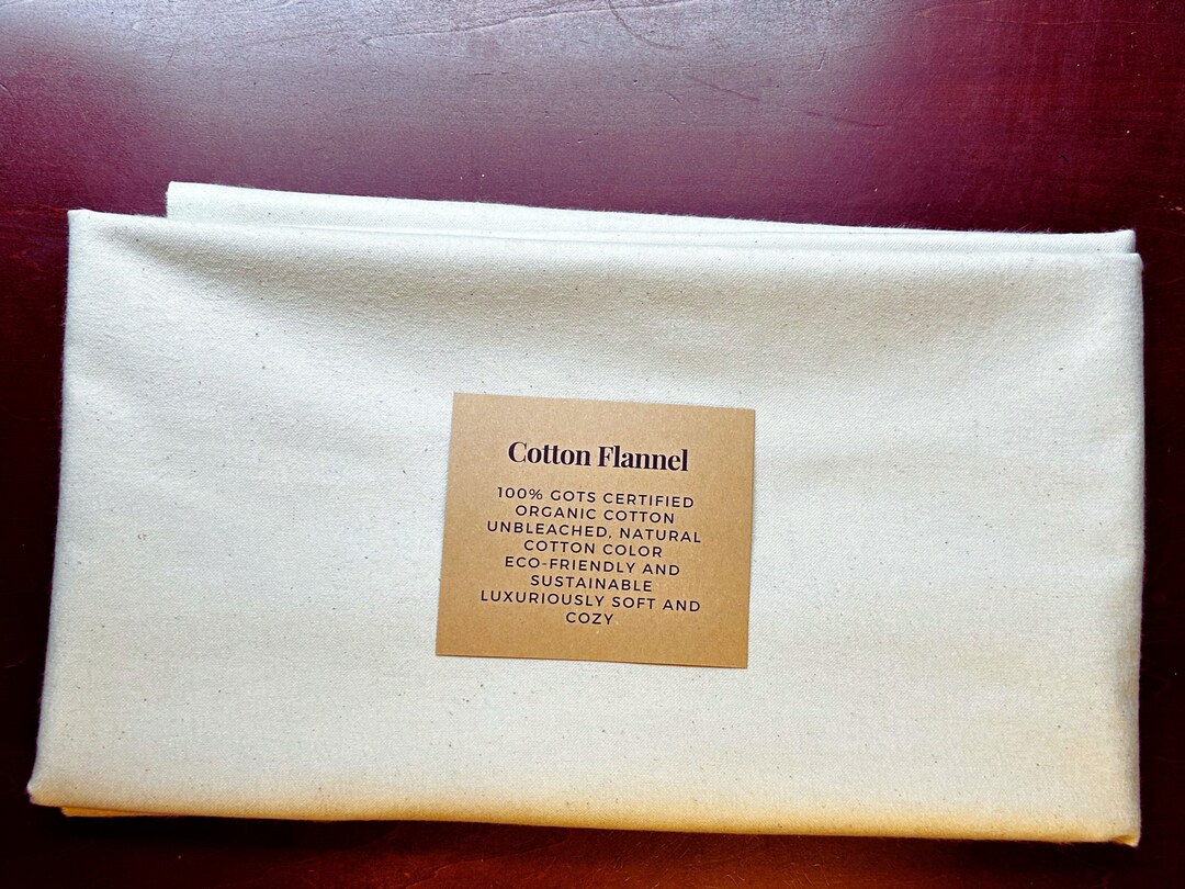 Organic Cotton Flannel, Unbleached Cotton, Organic Cotton, 100% GOTS ...