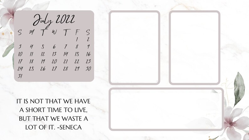 2022-2023 Desktop Organizer Wallpaper & Customizable Folder - Etsy Ireland