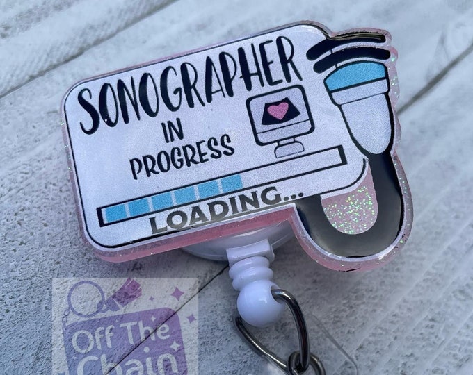 Sonographer in Progress Badge Reel, Ultrasound Student, Diagnostic ...