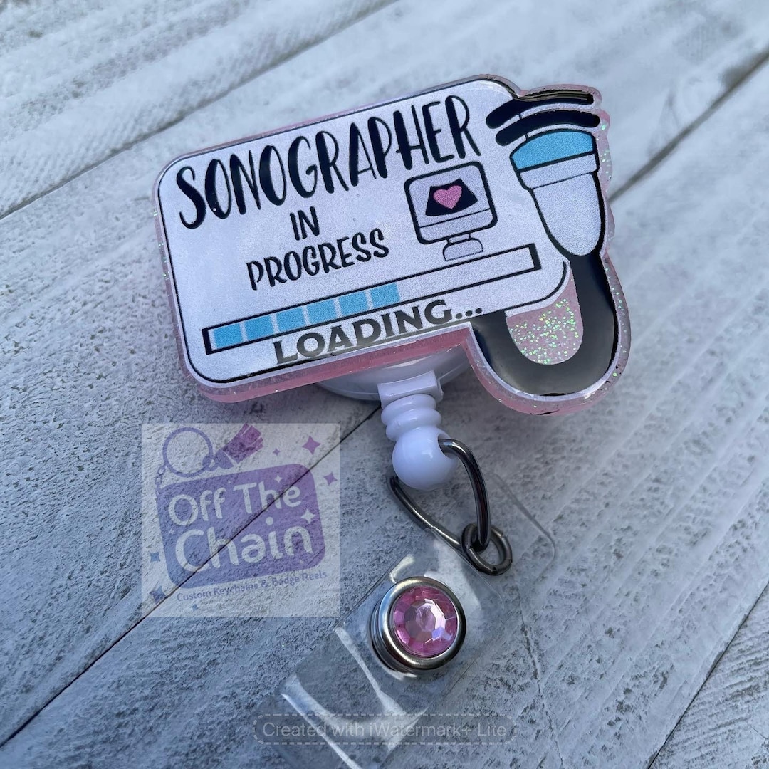 Sonographer in Progress Badge Reel, Ultrasound Student, Diagnostic ...