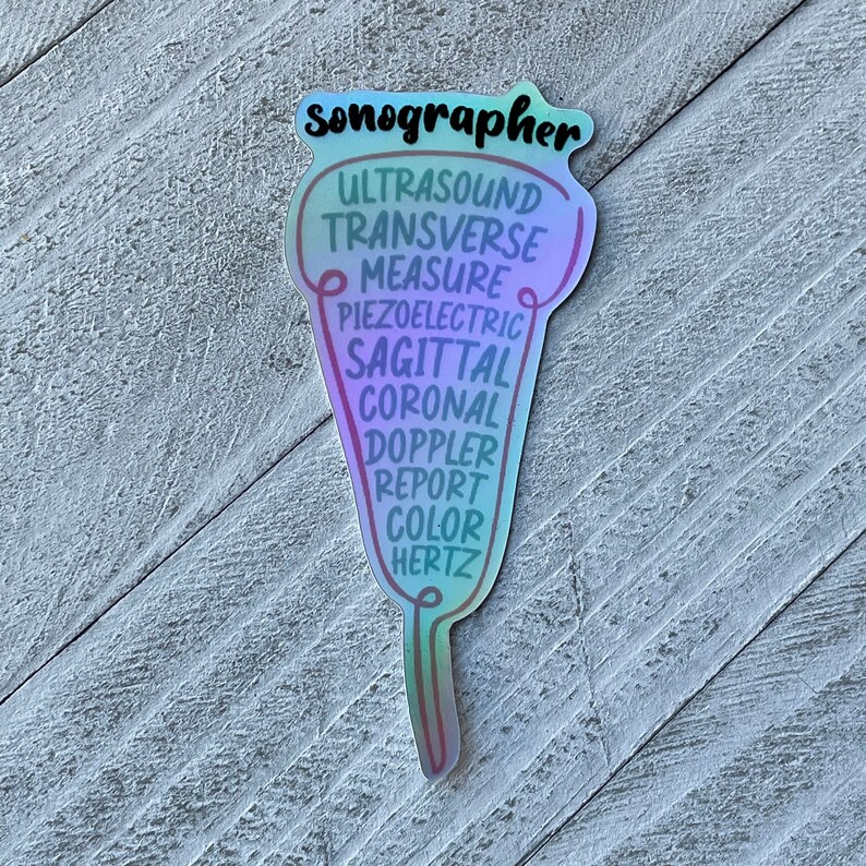 Ultrasound Typography Probe/transducer Design Holographic | Etsy