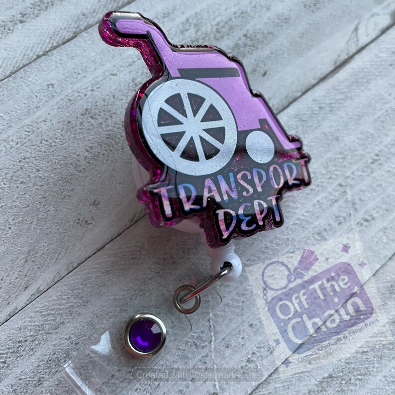 Hospital Transport Department/patient Transporter Badge Reel - Etsy