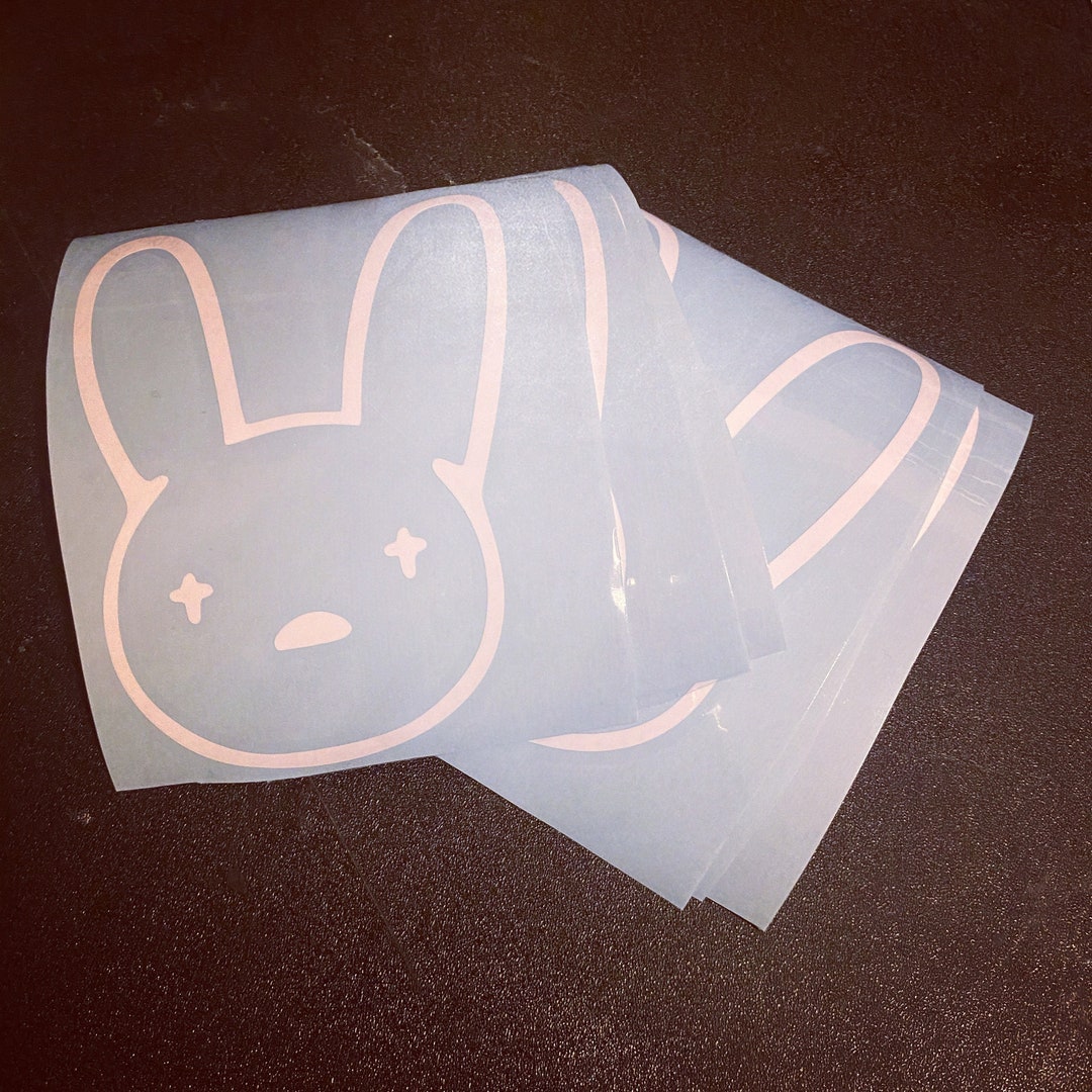 3x4 Bunny Car Decal - Etsy