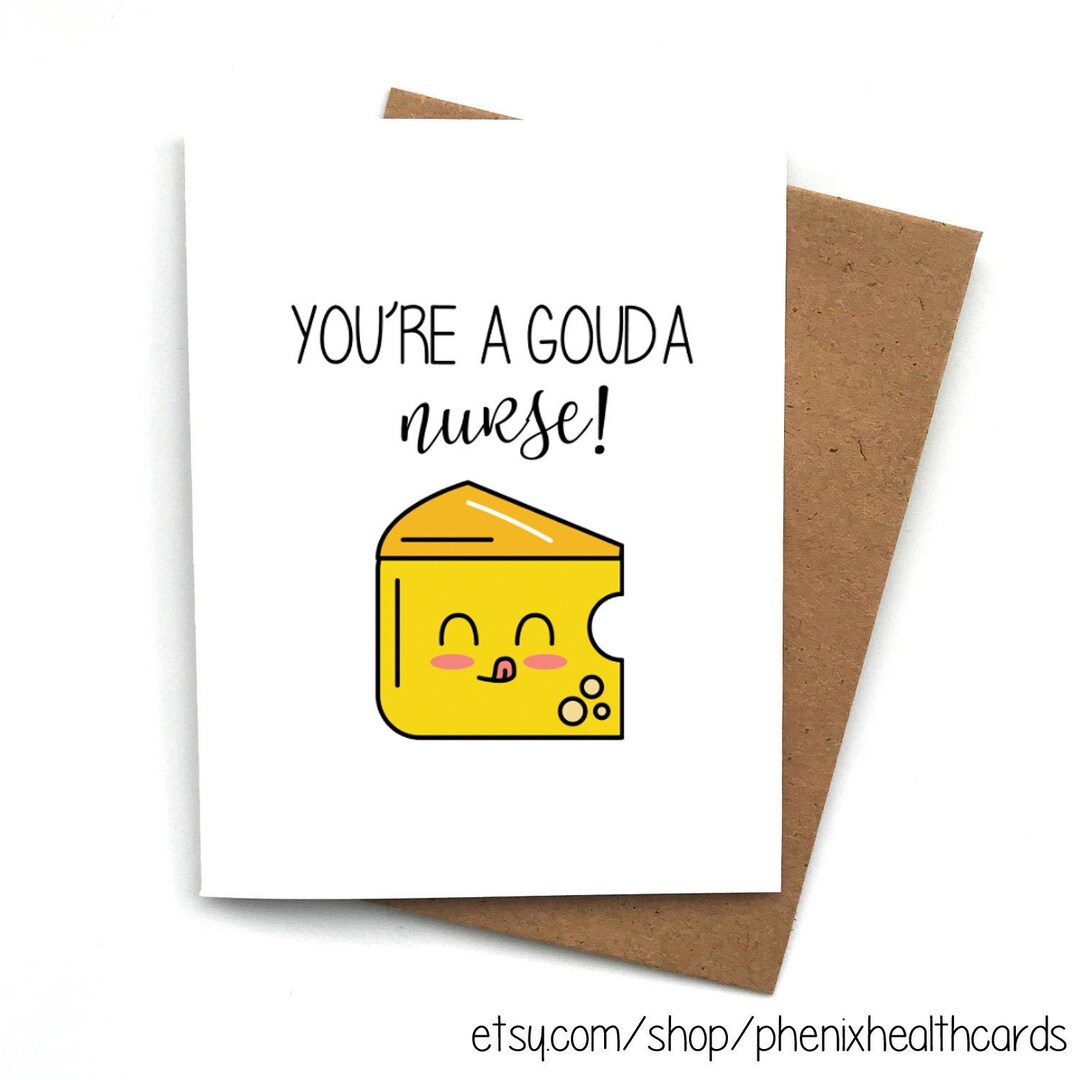 Greeting Card GOUDA, Best Doctor Ever,funny Nurse Card, Caregiver, Best ...
