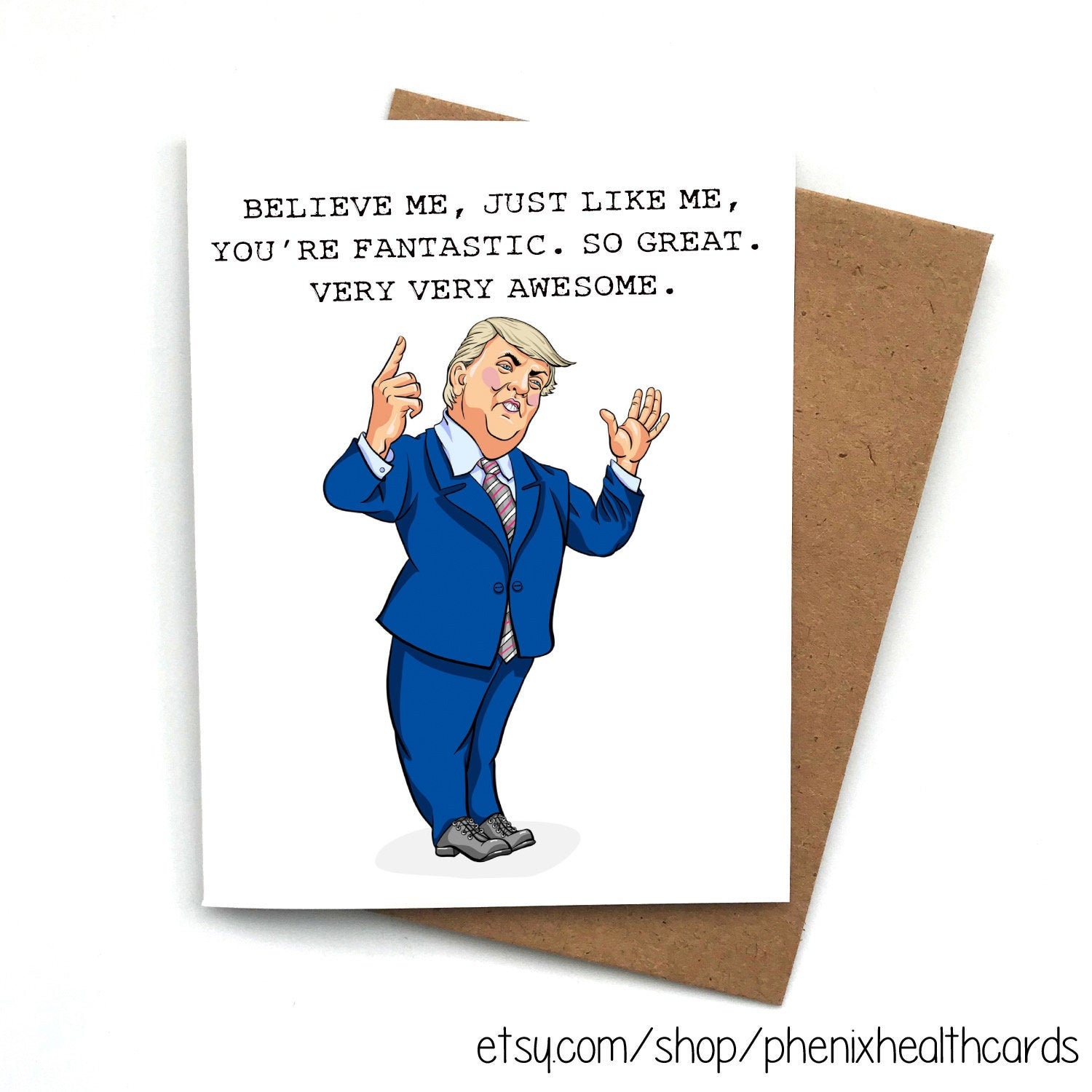 Greeting Card Funny Trump Card, You're Awesome, Your Amazing Card ...