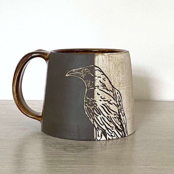 Raven Mug - Etsy