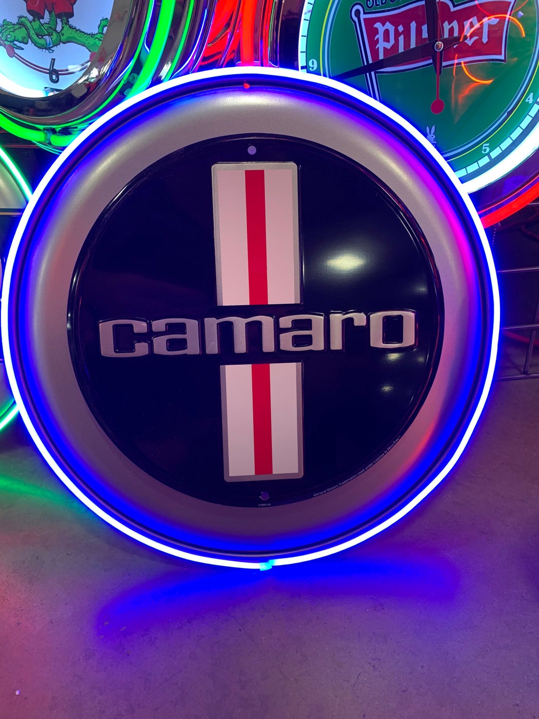 Chevy Camaro Neon LED Rope Sign 17 Inch Wall Sign Garage, Mancave ...