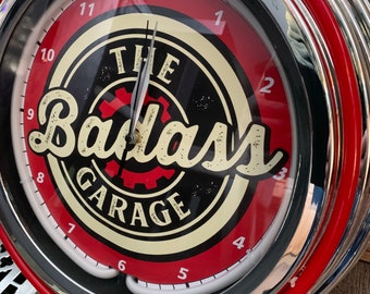 Custom Logo Neon Clock - Etsy