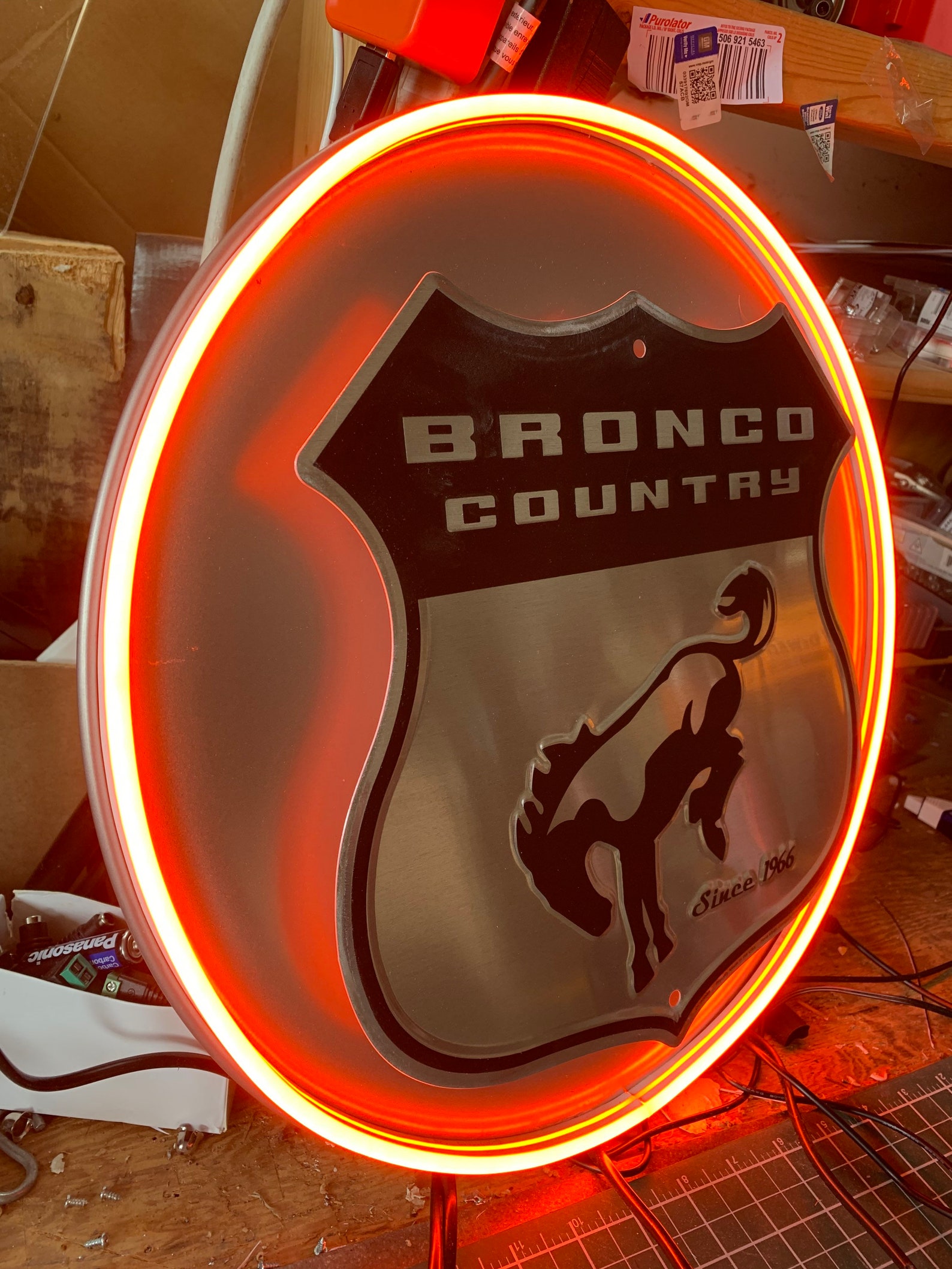 Ford Bronco Neon LED Rope Sign 17 Inch Wall Sign Garage | Etsy