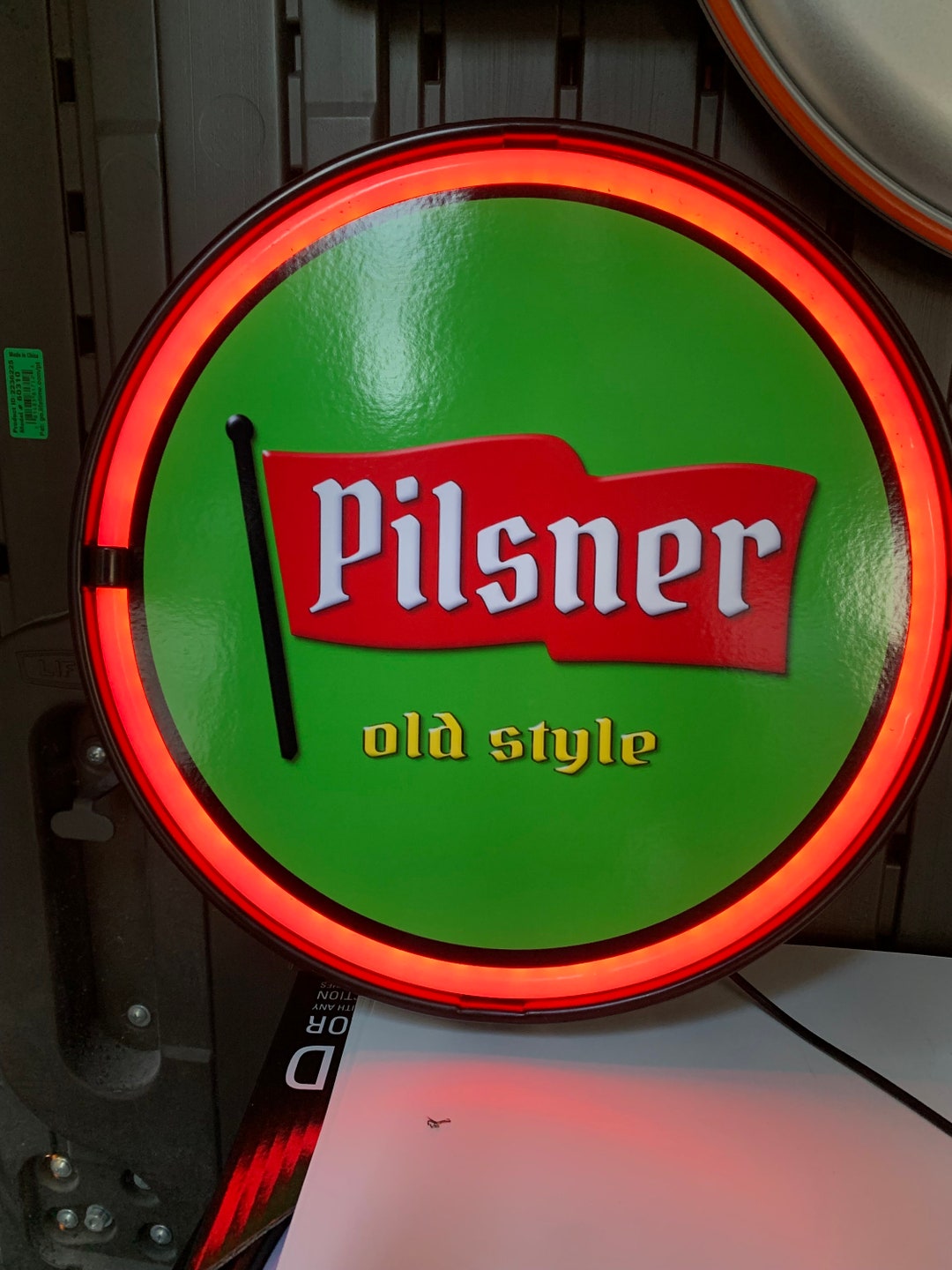 Old Style Pilsner Neon Sign, Red LED Great Christmas Idea - Etsy