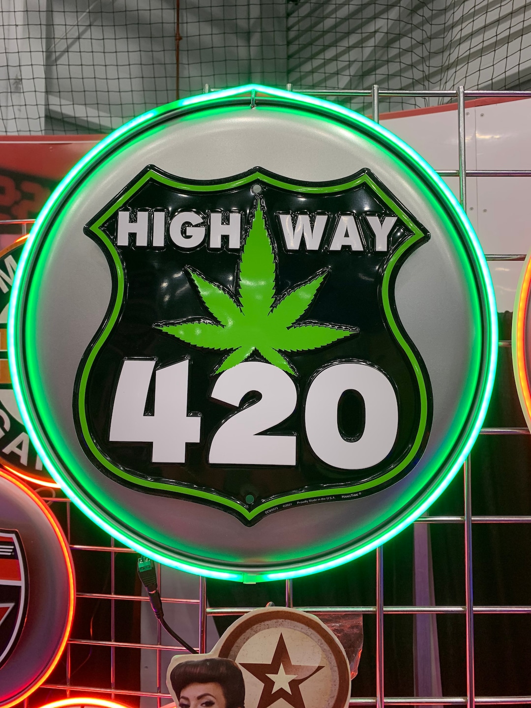 420 Neon LED Rope Sign 17 Inch Wall Sign Garage, Mancave, Workshop, Bar ...