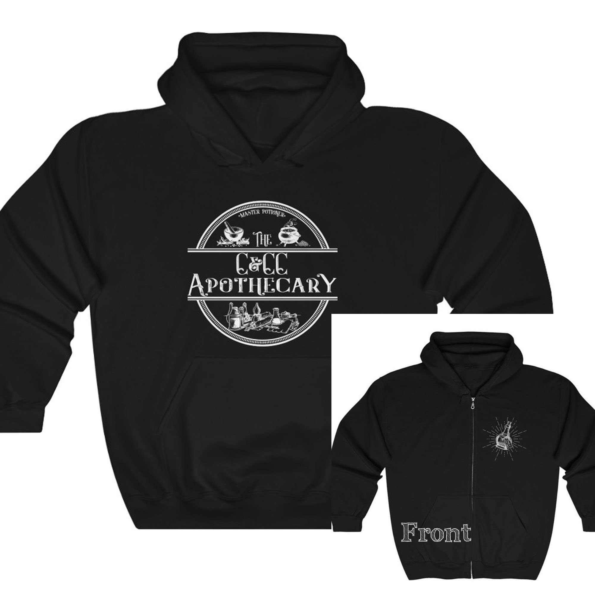 C&CC Apothecary Unisex Heavy Blend Full Zip Hooded Sweatshirt - Etsy