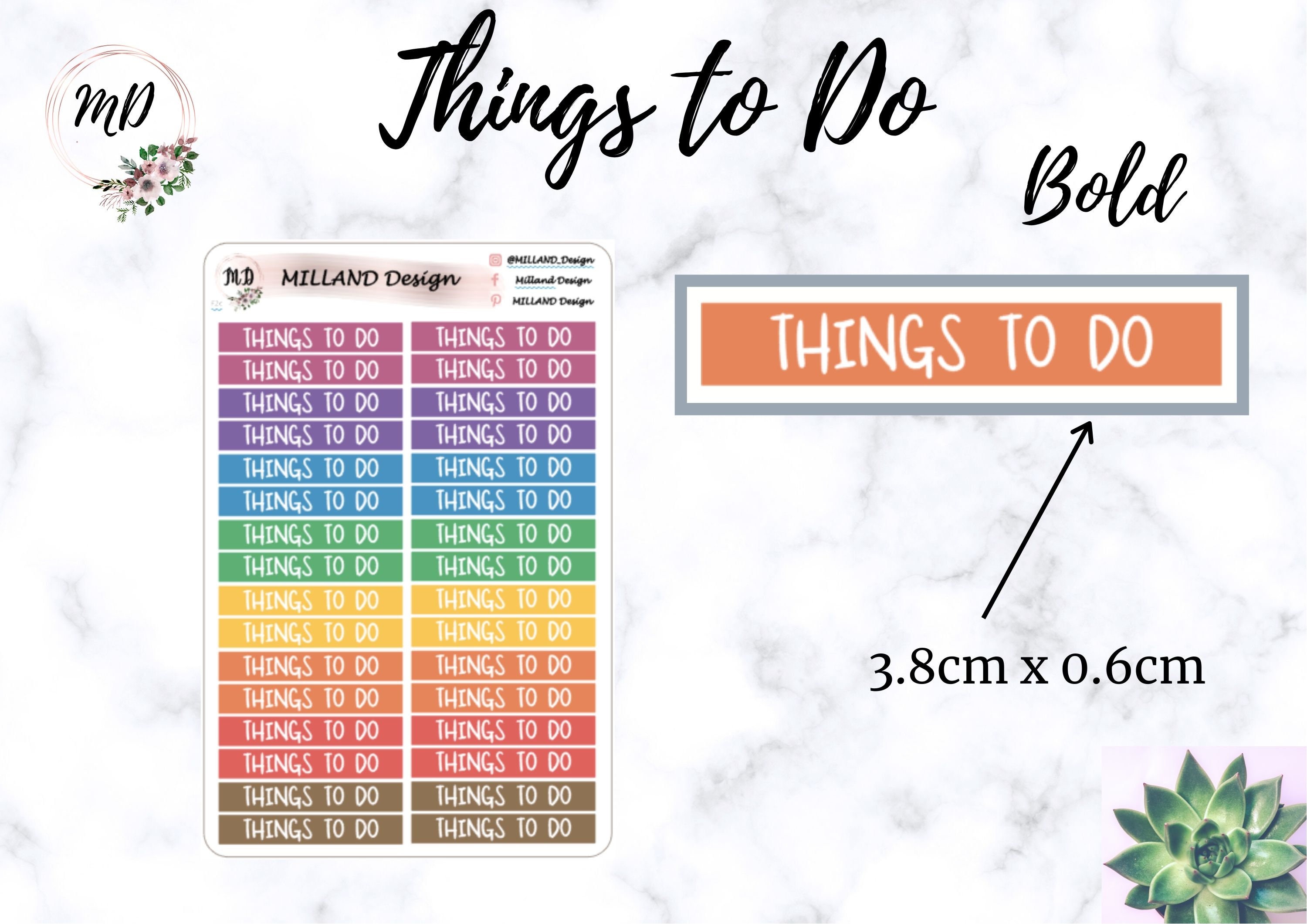 32 Things to Do Sticker sheet Functional Sticker sheet | Etsy