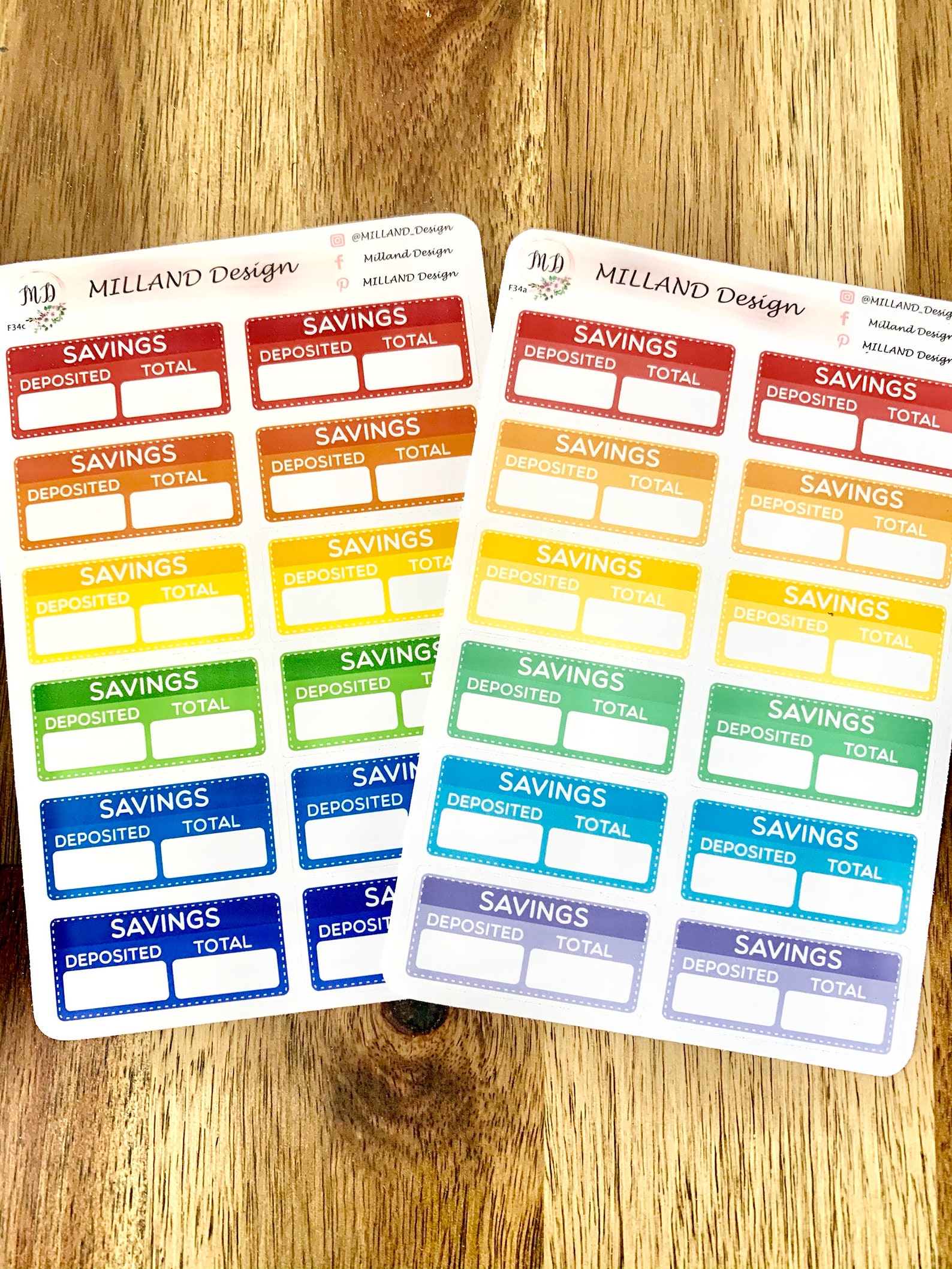 Savings Tracker Functional Sticker for Planner - Etsy Australia