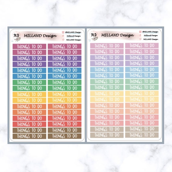 32 Things to Do Sticker sheet Functional Sticker sheet - Etsy