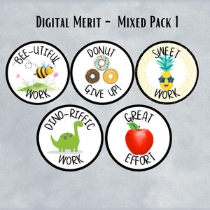 Mixed Digital Merit and Reward Pack 1 - Etsy
