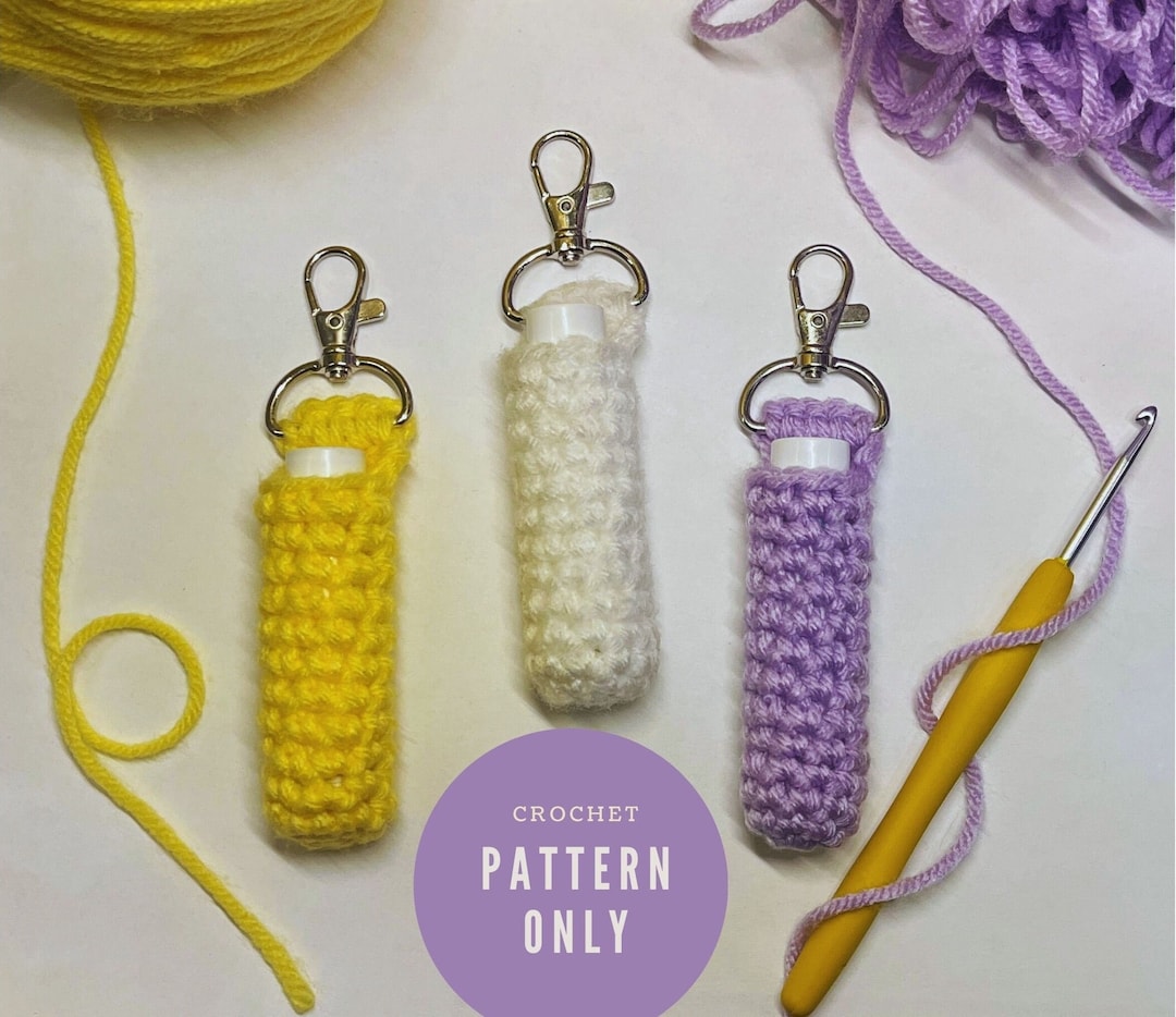 Crochet Chapstick Holder Pattern - Digital Crochet Pattern With ...