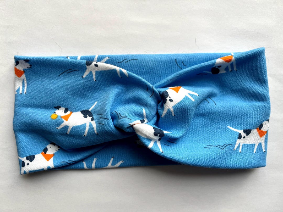 Dog-themed Twist Headband 4-in Headband, Veterinary Headband ...