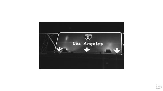 Original Print Los Angeles Freeway Sign | Etsy