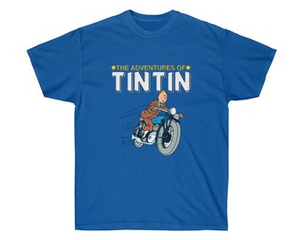 Tintin T Shirt - Etsy UK