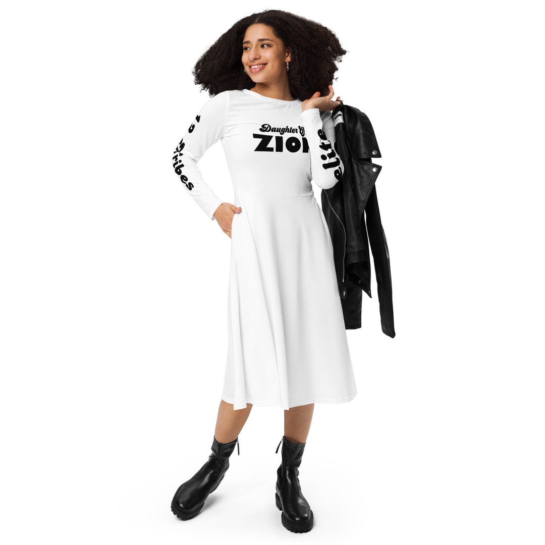 Daughter of Zion Dress | Israelite Long Sleeve Midi Dress - Etsy