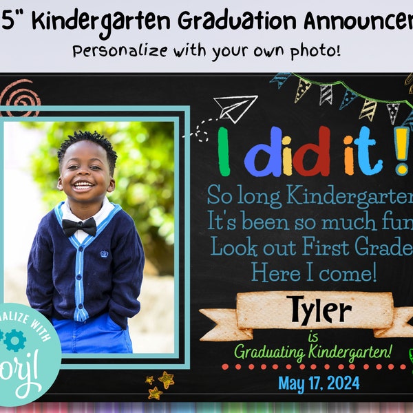 Kindergarten Class Photo Template - Etsy