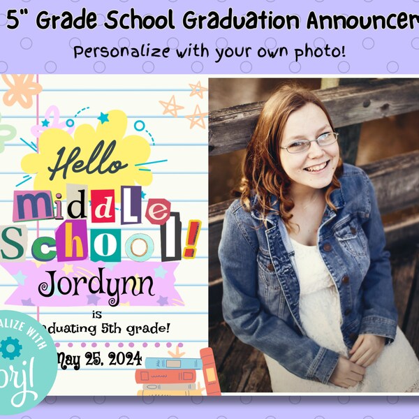 5th Grade Graduation - Etsy