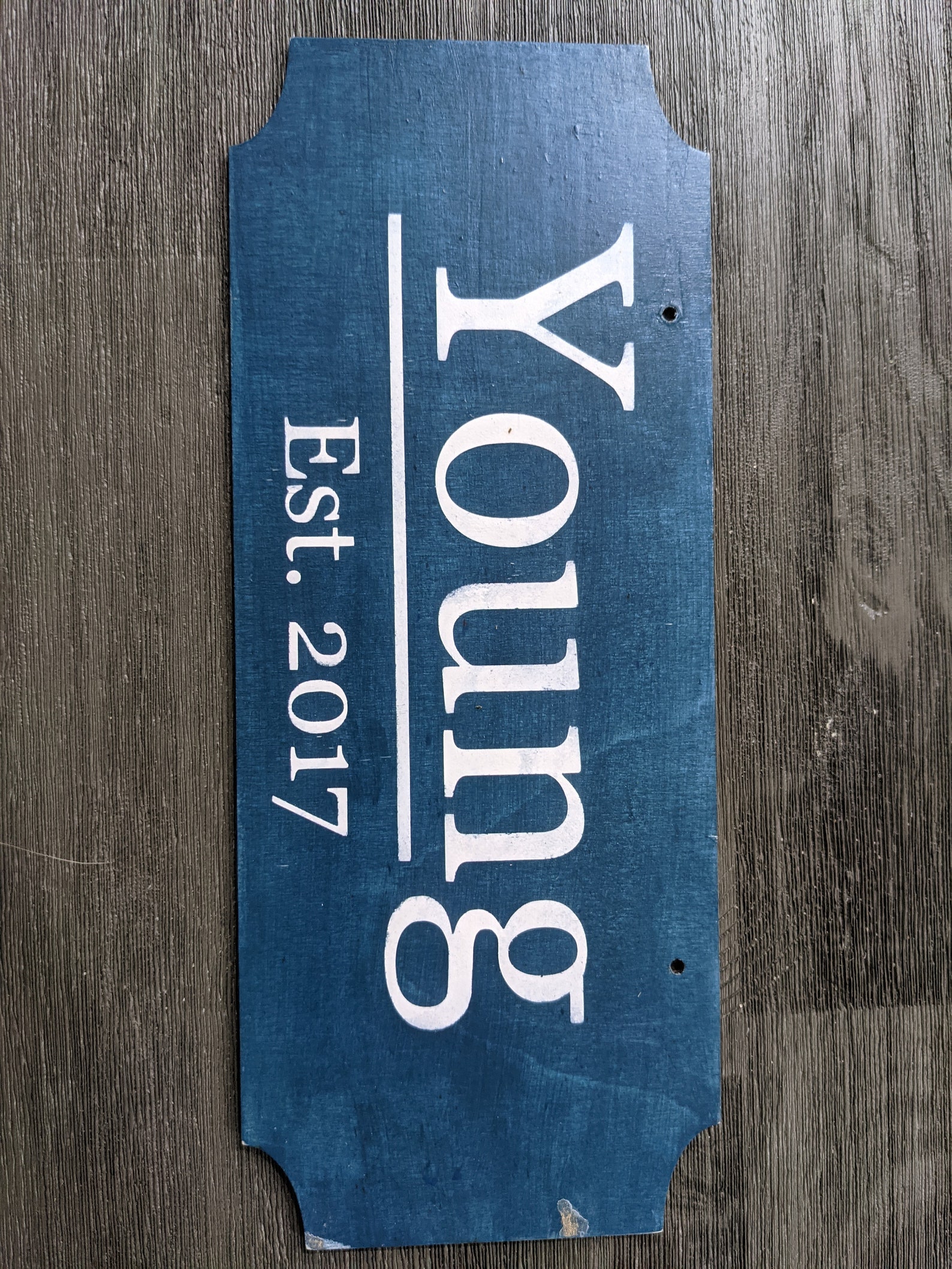 Customizable Notched Rectangle Wood Sign Wall Decor - Etsy UK