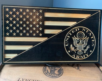 Us Army Wood Flag | Etsy