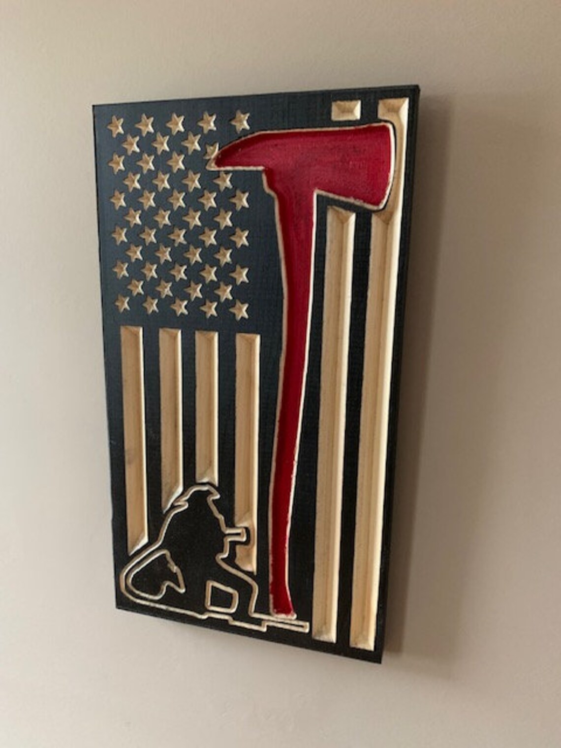 Firefighter Axe Flag - Etsy
