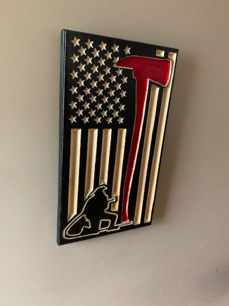 Firefighter Axe Flag - Etsy