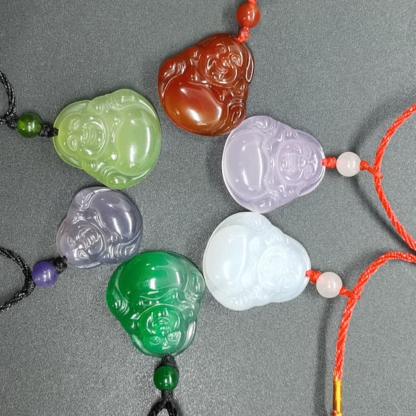 Red Buddha Pendant - Etsy