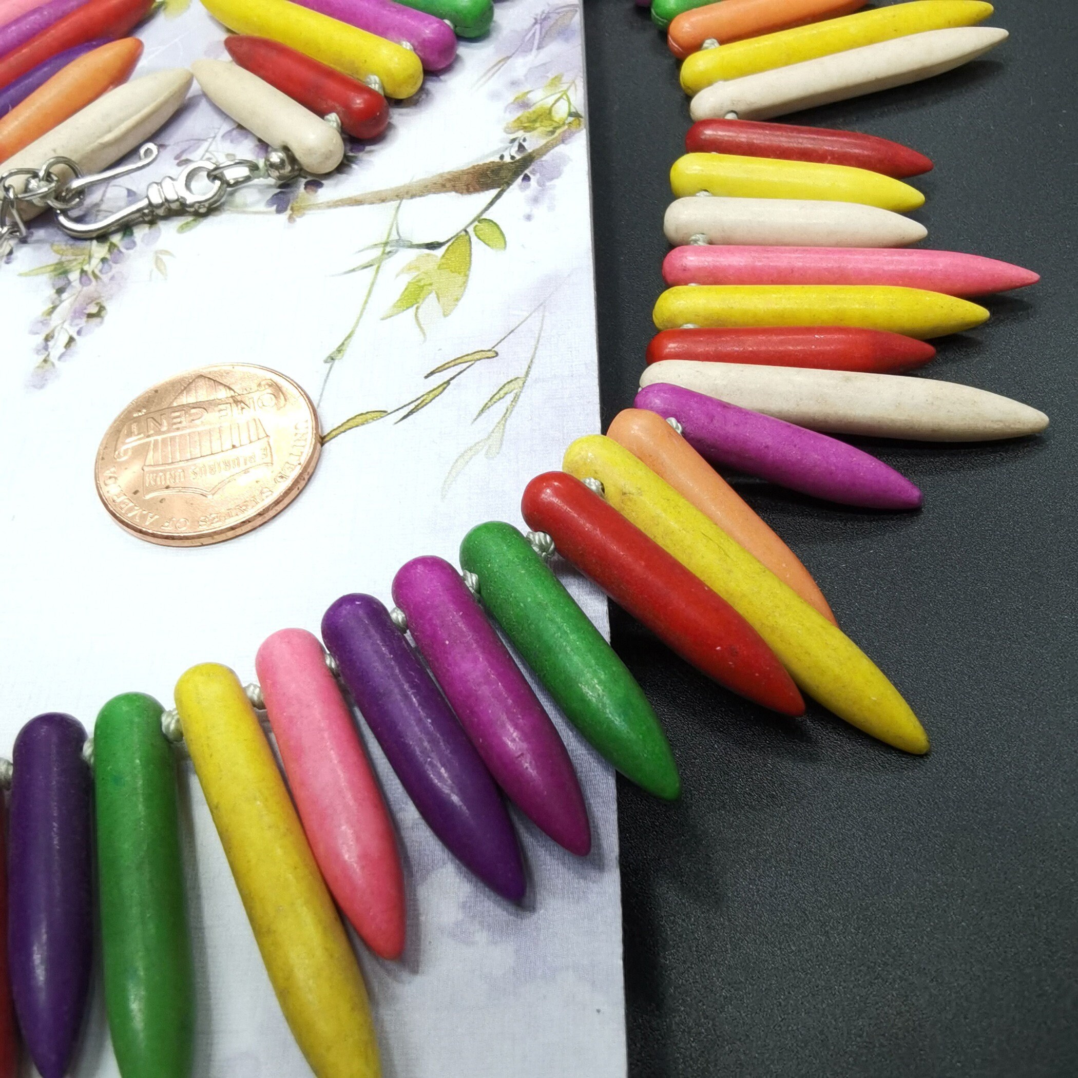 Sale Onrainbow Stick Needle Spike Long Point Howlite - Etsy