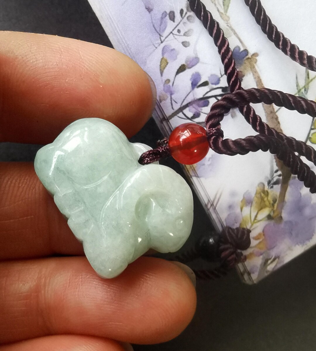 Goat Chinese Zodiac Natural Jadeite Jade Stone Pendant,grade A ...