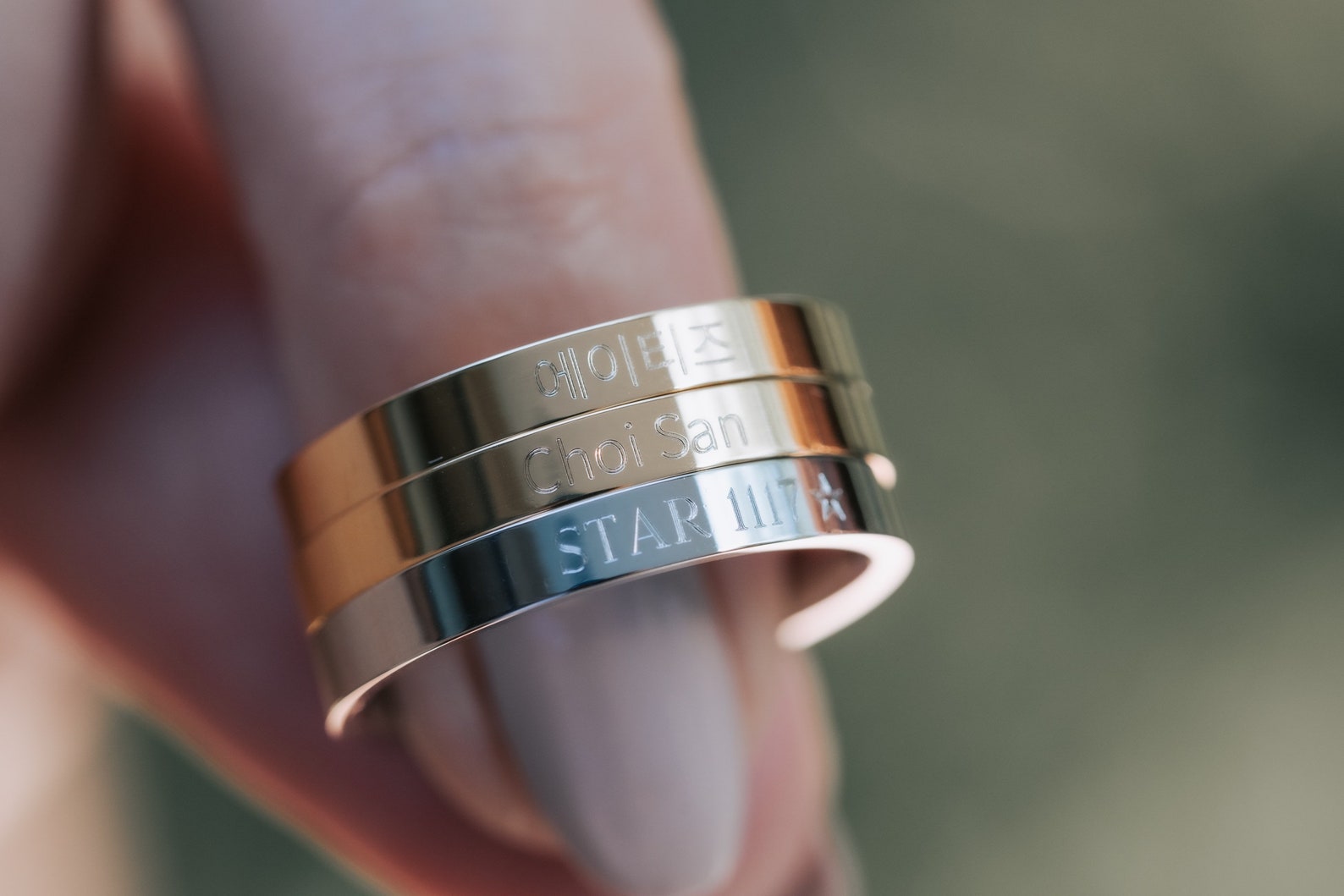 ATEEZ RING/ Personalized Ring Kpop Atiny Subtle Engraved - Etsy