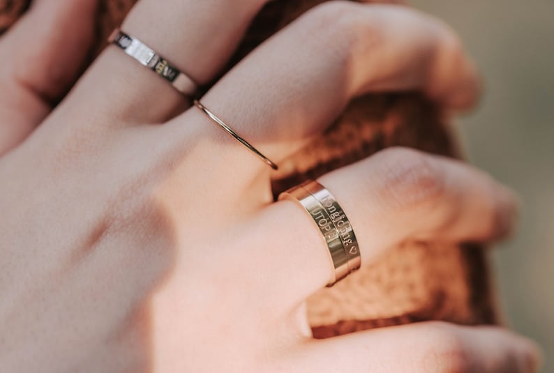 ATEEZ RING/ Personalized Ring Kpop Atiny Subtle Engraved - Etsy