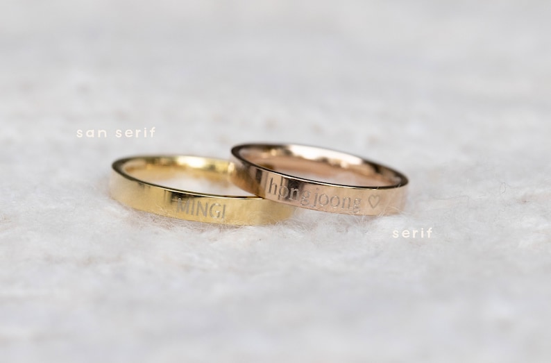 ATEEZ RING/ Personalized Ring Kpop Atiny Subtle Engraved - Etsy