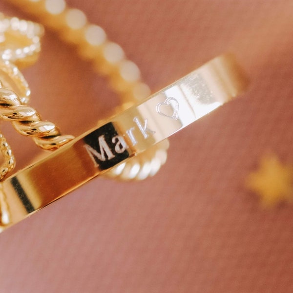 Engraved Ring - Etsy