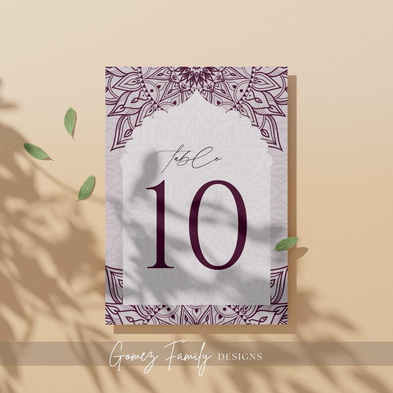 Indian Wedding Table Numbers Dholki Sign Bundle Mehndi Decor Seating ...