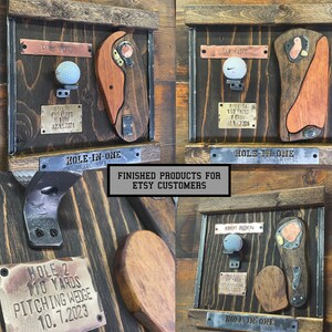 Personalized Hole-in-one Sign, Golf Display Plaque, Custom Made, Golf ...