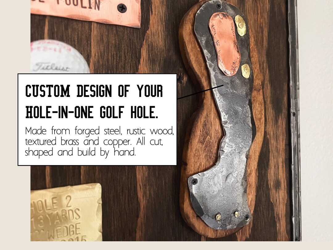 Personalized Hole-in-one Sign, Golf Display Plaque, Custom Made Sign ...