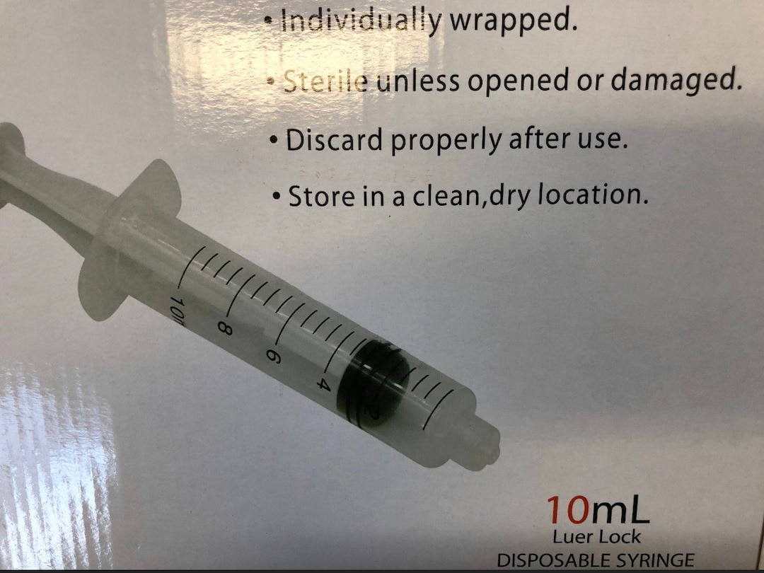 5 Sterilized Syringes for Liquid Culture 10 CC Syringes W/ 1 1/2 ...